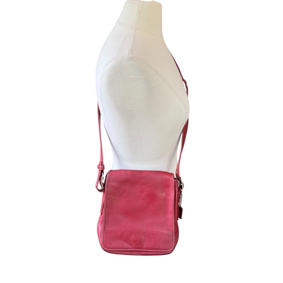 Coach | Bags | Coach Vintage Legacy Red Leather Saddle Studio Flap ...